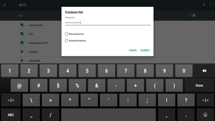 How to connect to network on Databeat T22
